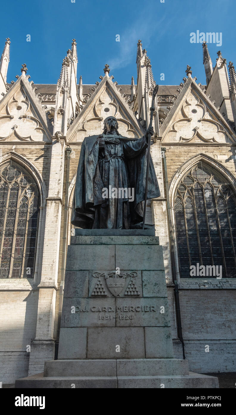 Statue of cardinal mercier hi-res stock photography and images - Alamy