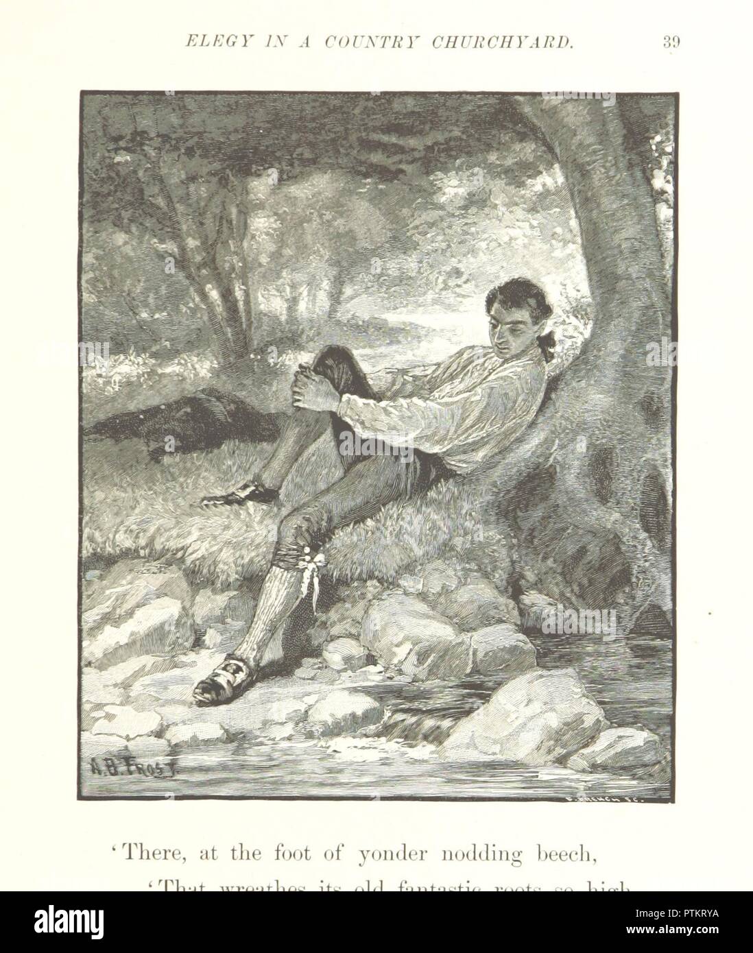 Elegy written in a country churchyard hi-res stock photography and ...