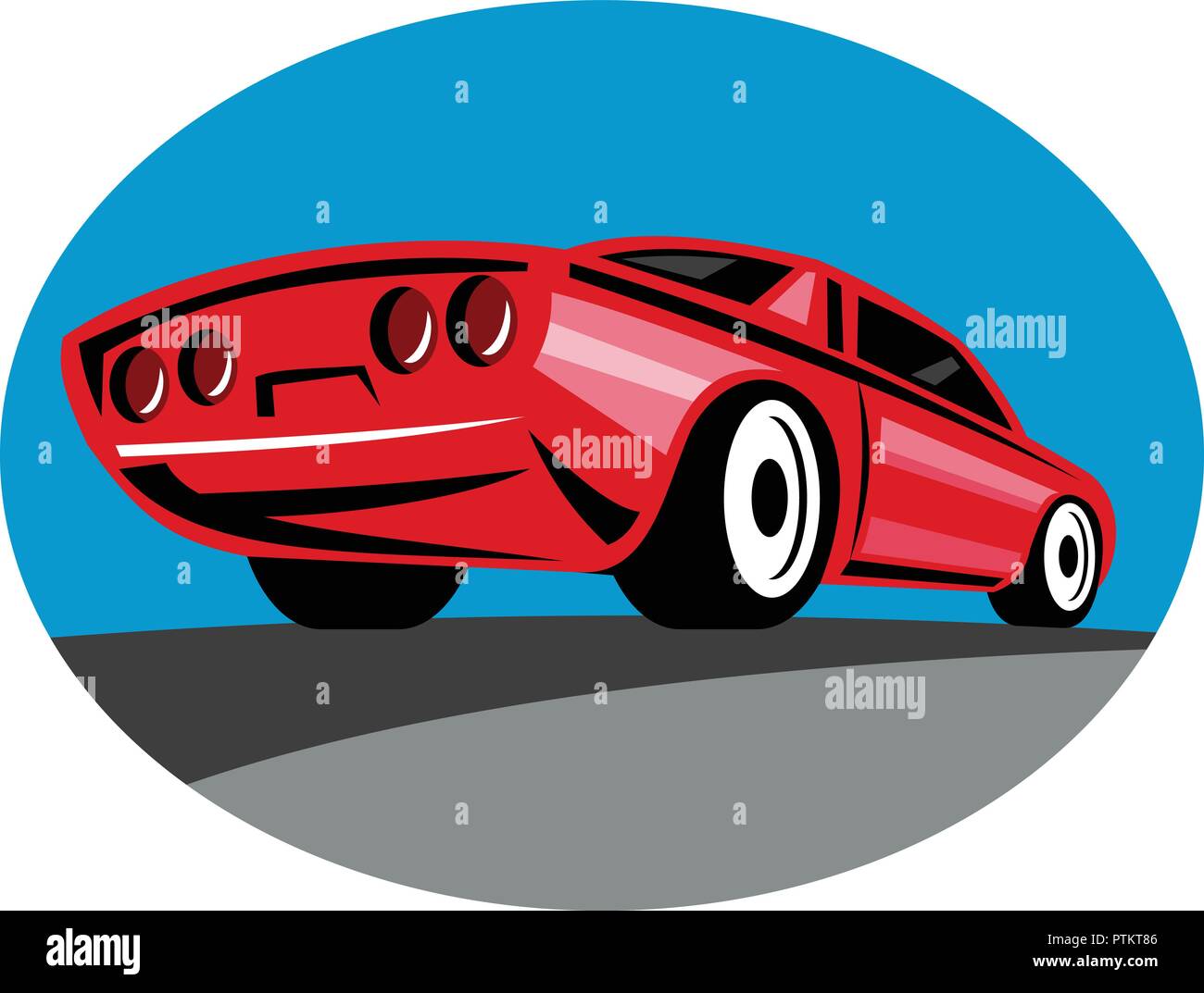 Muscle car Stock Vector Images - Alamy