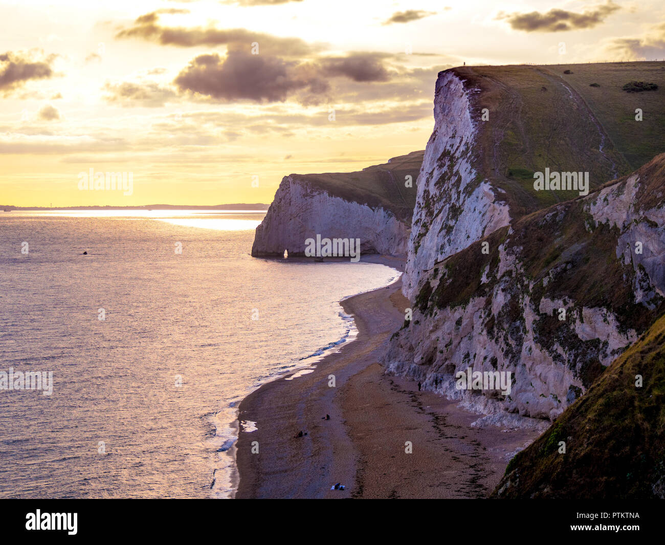 The White Cliffs of England at sunset Stock Photo - Alamy
