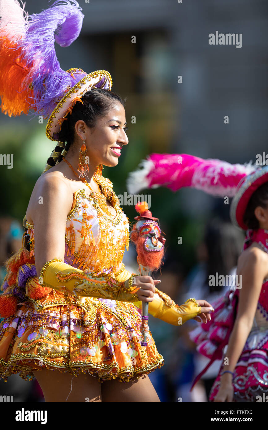 Washington, D.C., USA - September 29, 2018: The Fiesta DC Parade ...