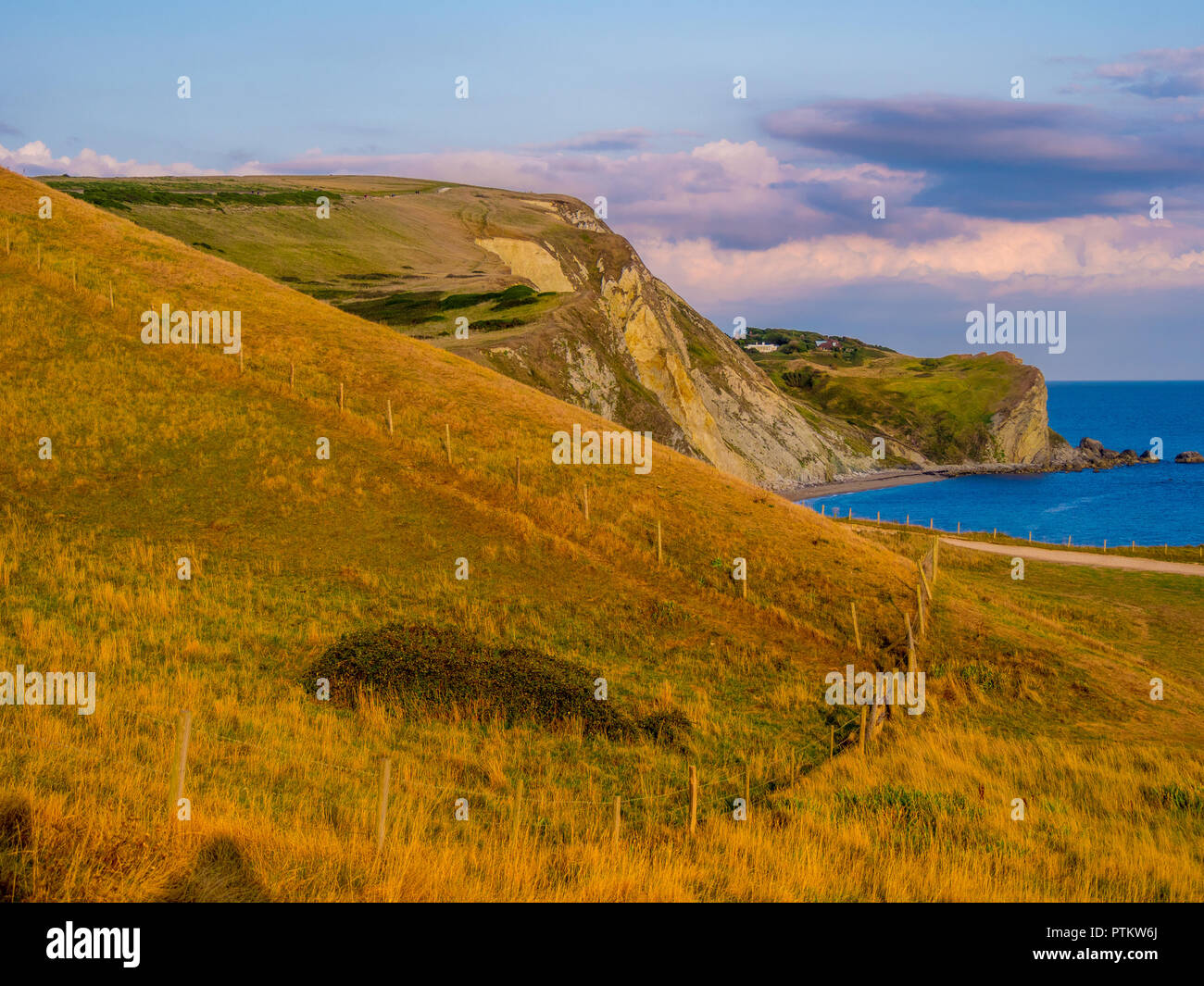 Durdle Door - a famous landmark at the coast of Devon near Dorset Stock ...