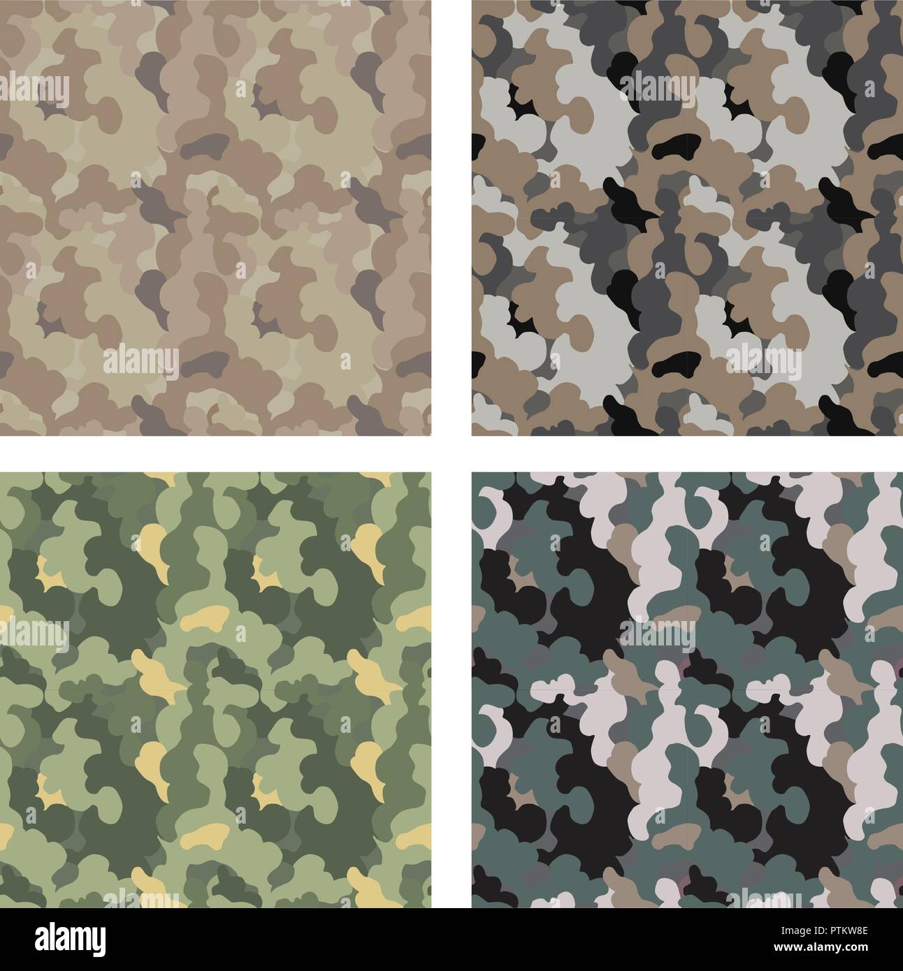 camouflage pattern design with different color Stock Vector Image & Art ...