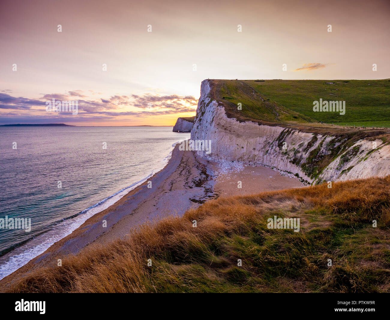 The White Cliffs of England at sunset Stock Photo - Alamy