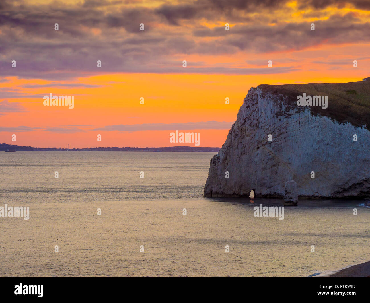 The White Cliffs of England at sunset Stock Photo - Alamy