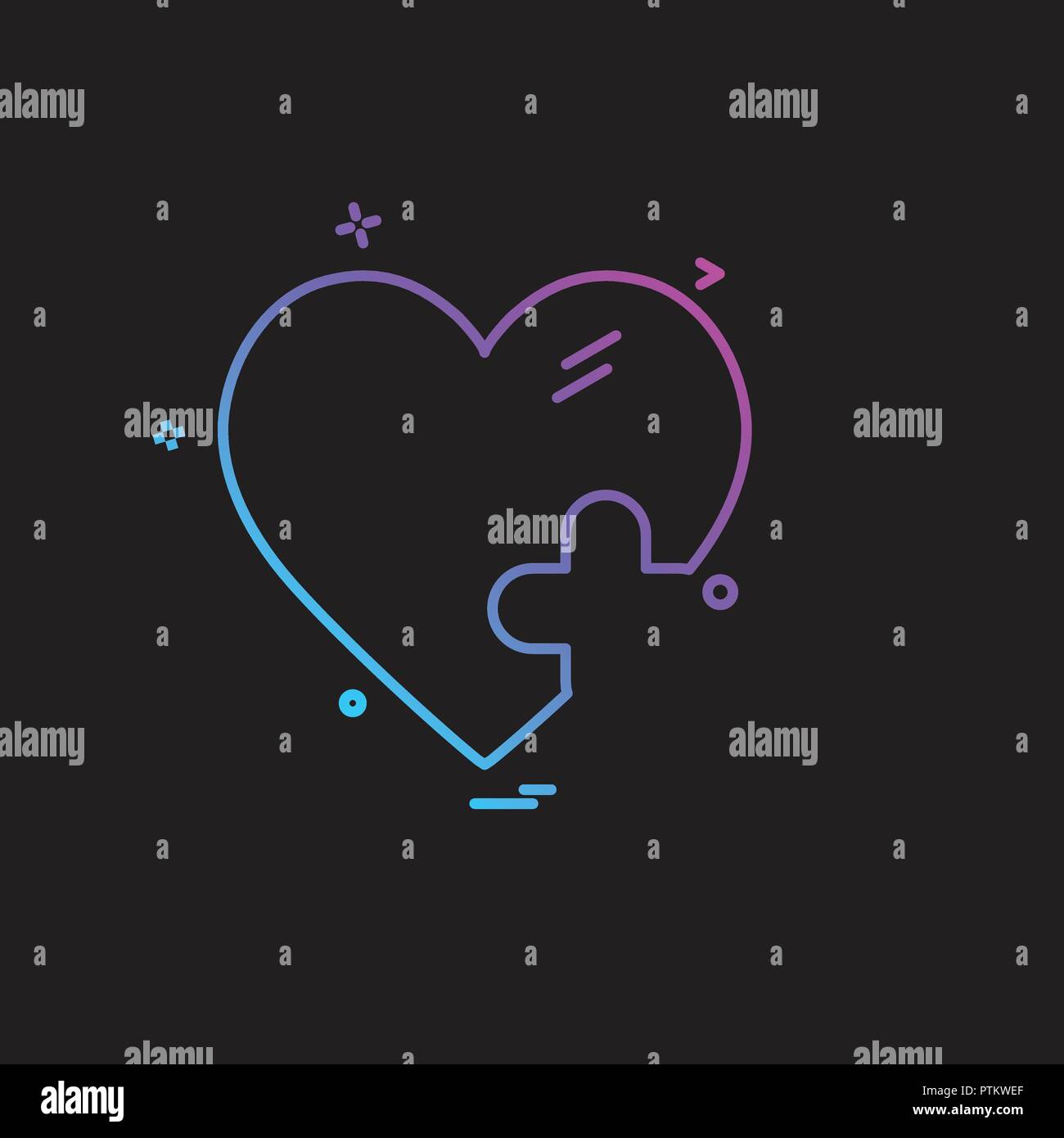 Hearts icon design vector Stock Vector Image & Art - Alamy