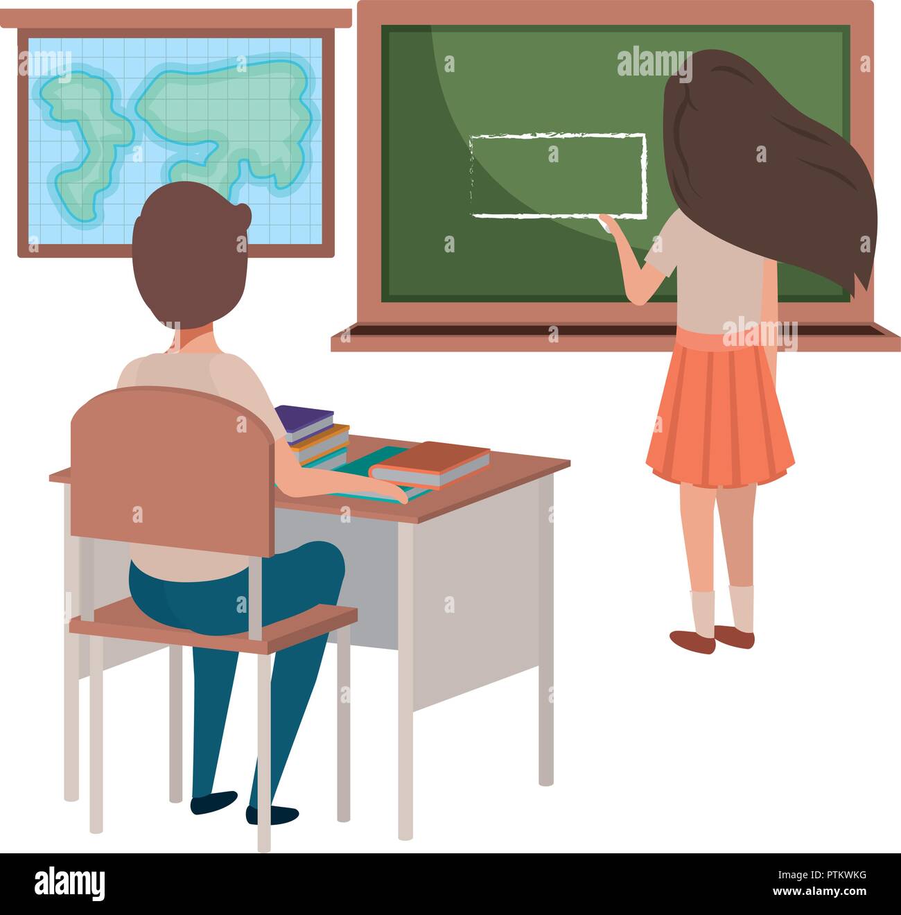 students in the classroom avatar character Stock Vector Image & Art - Alamy
