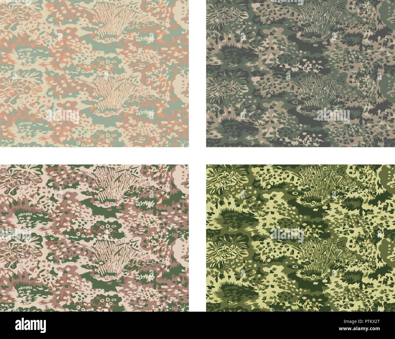 camouflage pattern design with different color Stock Vector Image & Art ...