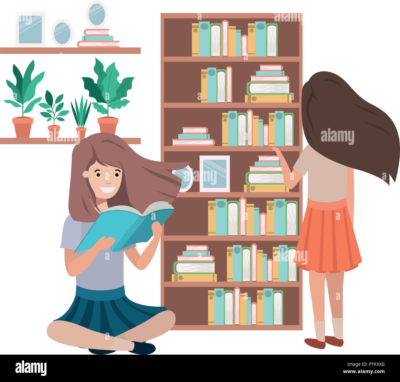 Together library Stock Vector Images - Alamy