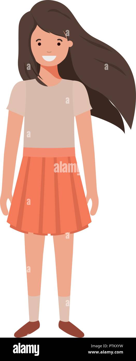teenager girl avatar character Stock Vector Image & Art - Alamy