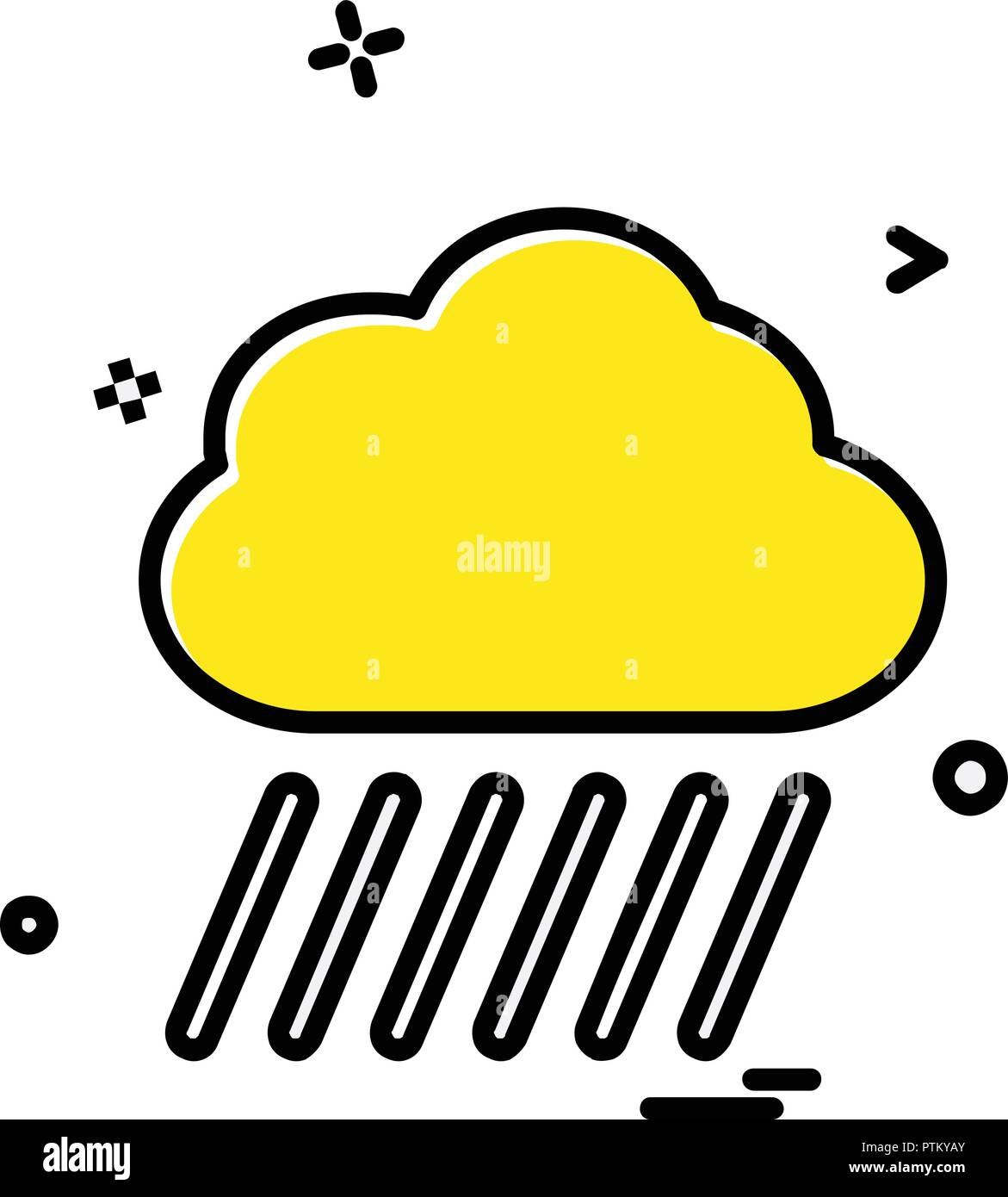 Cloudy weather icon design vector Stock Vector Image & Art - Alamy