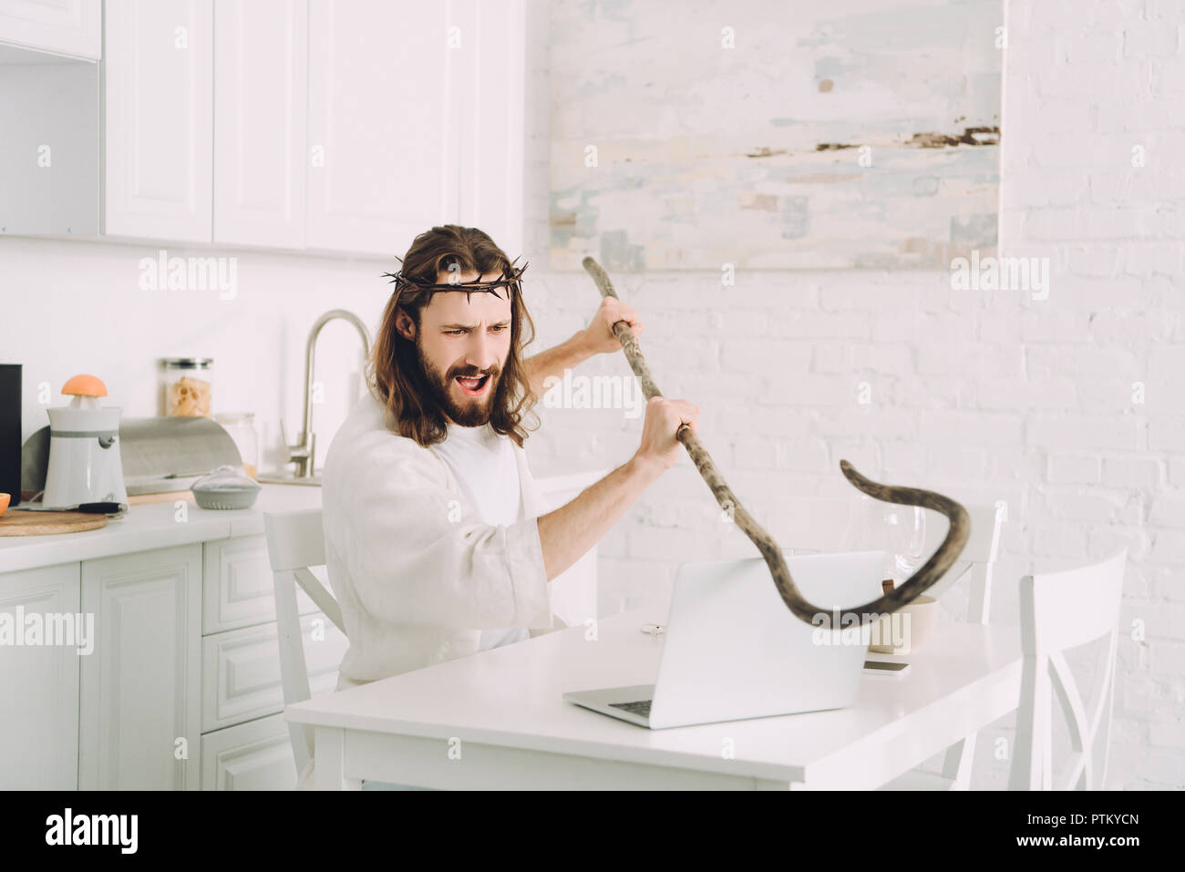 Jesus staff hi-res stock photography and images - Alamy