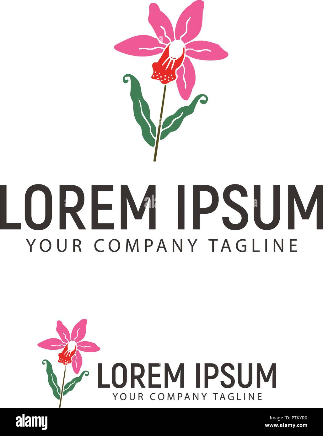 Template floral hand drawn Stock Vector Images - Alamy