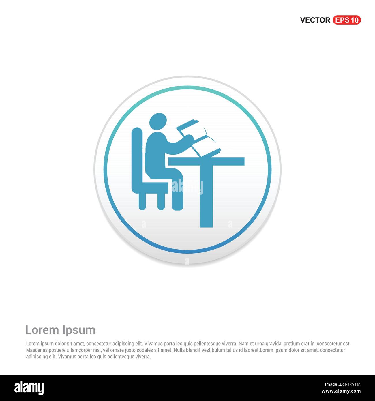 button icon - white circle button Stock Vector Image & Art - Alamy