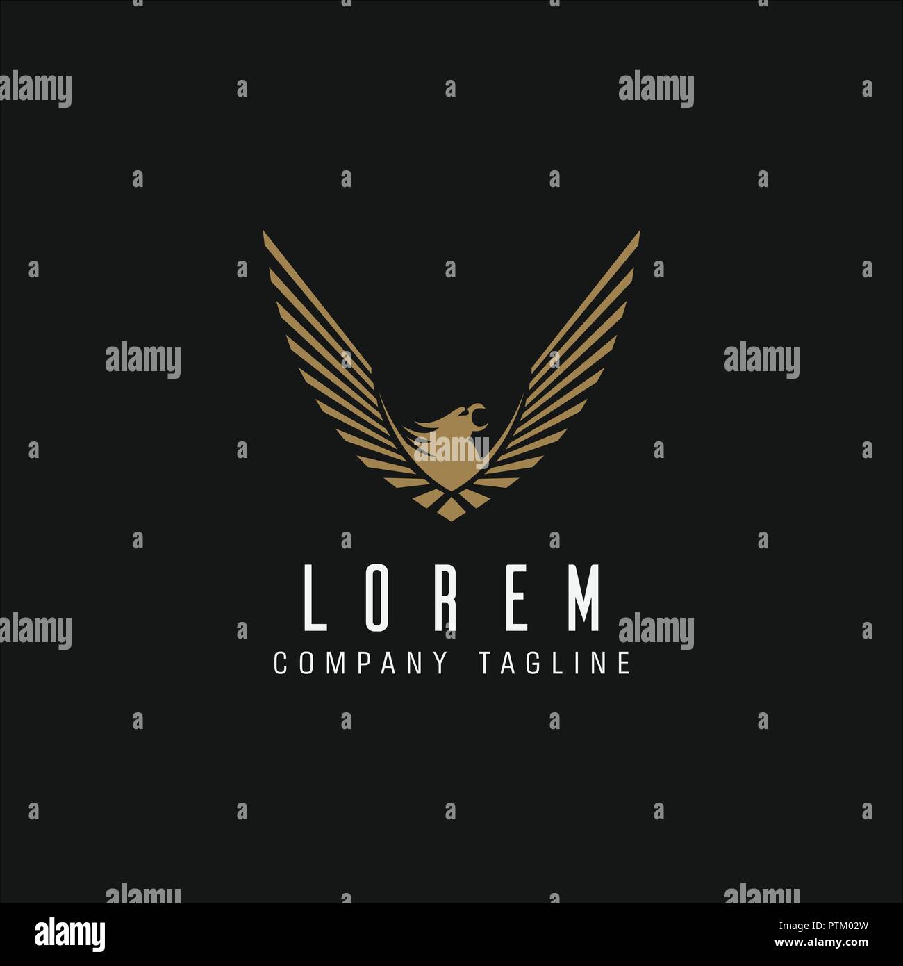 luxury eagle logo design concept template Stock Vector Image & Art - Alamy