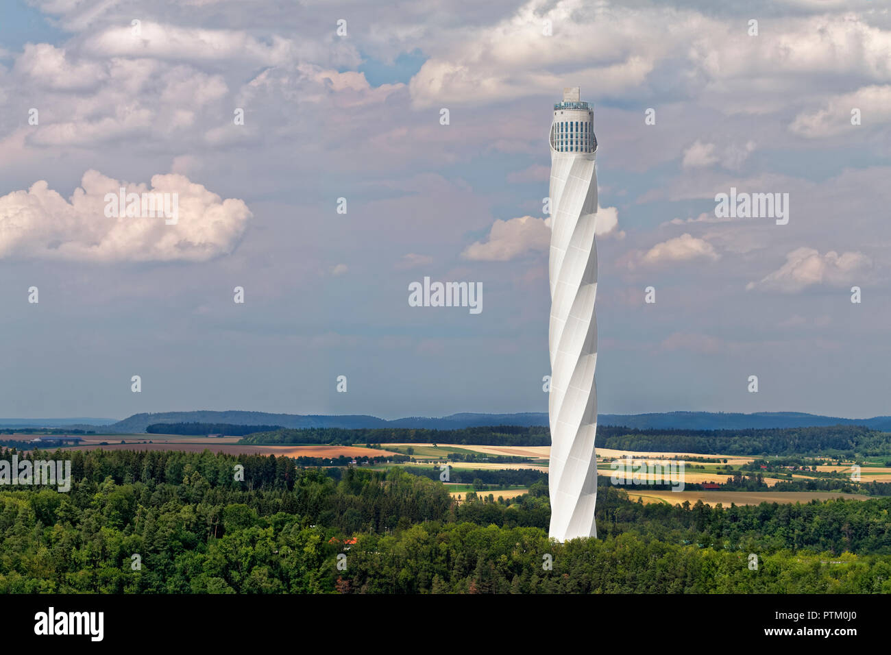 Thyssenkrupp test tower for elevators with visitor platform, Rottweil ...