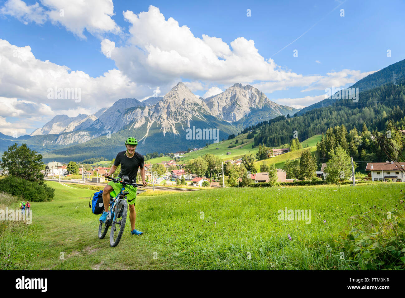 Long distance cycle route via claudia augusta hi-res stock photography ...
