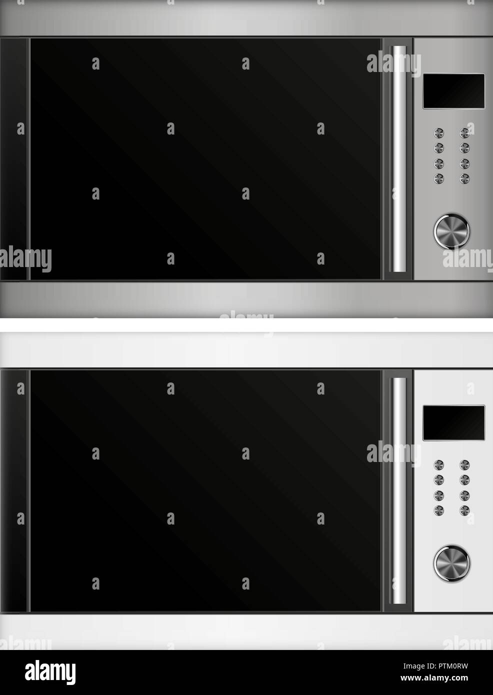 Microwave ovens Stock Vector Images - Alamy