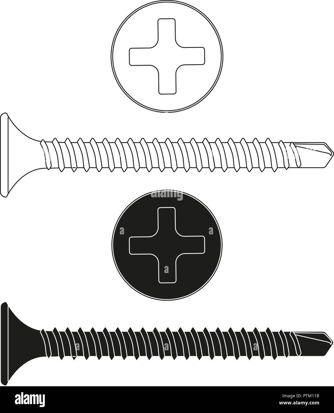 Philips screw Stock Vector Images - Alamy