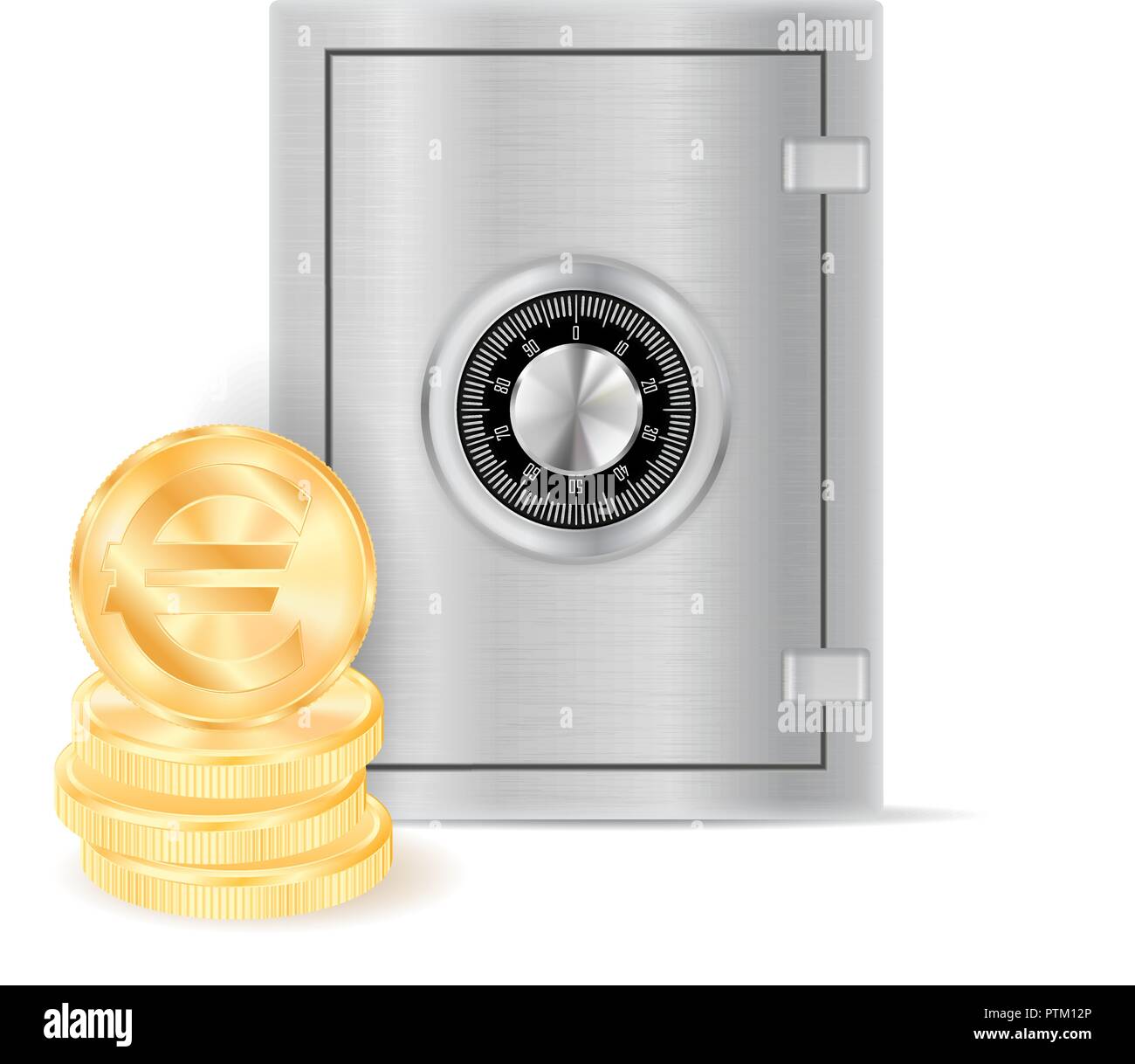 Safe box money 3d Stock Vector Images - Alamy