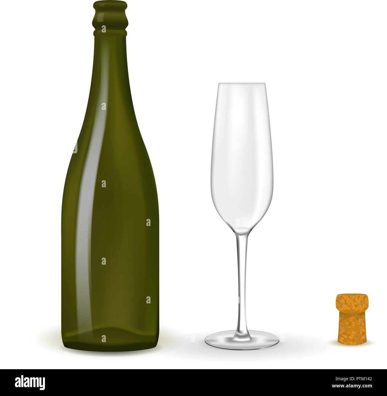 Empty bottle green background Stock Vector Images - Alamy