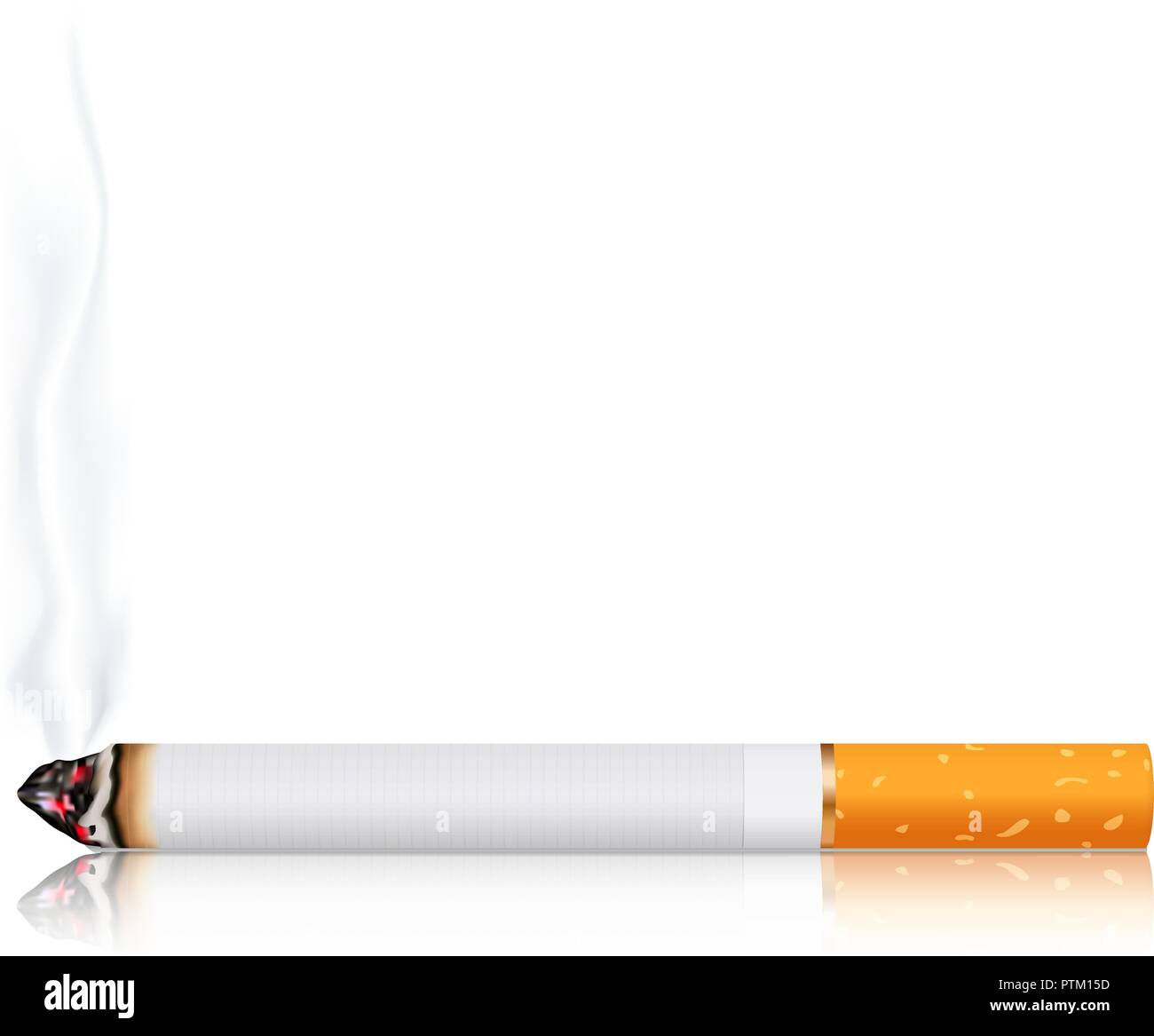 Burning cigarette Stock Vector Image & Art - Alamy