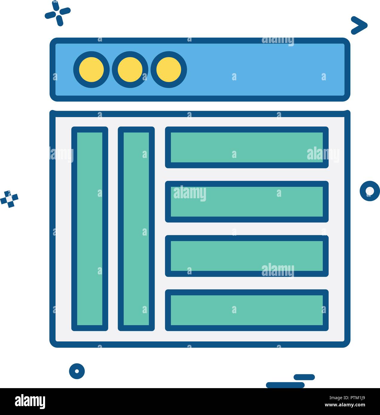 Web layouts icon design vector Stock Vector Image & Art - Alamy