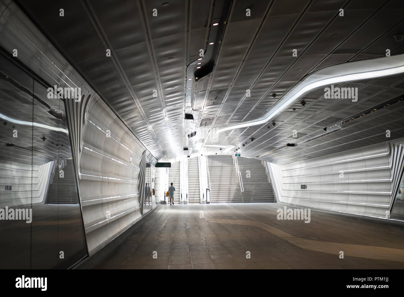 The Wynyard Walk pedestrian tunnel Stock Photo - Alamy