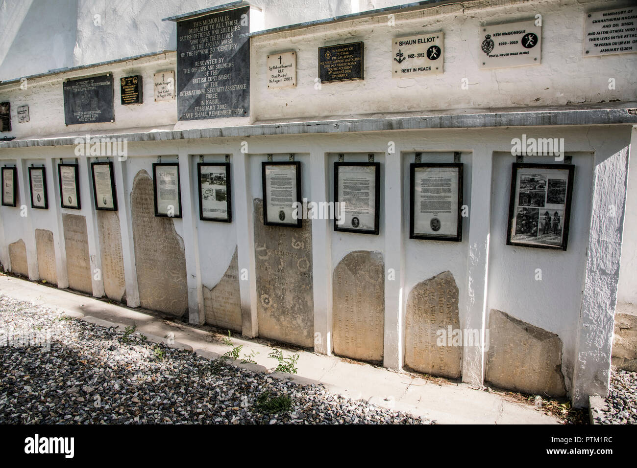 19th century gravestones from the first Afghan War with the British at ...