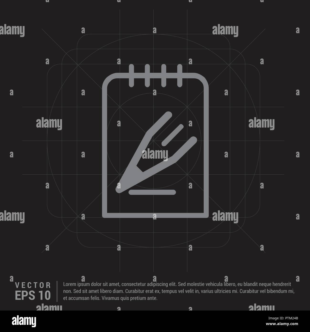 Pencil, note icon Stock Vector Image & Art - Alamy