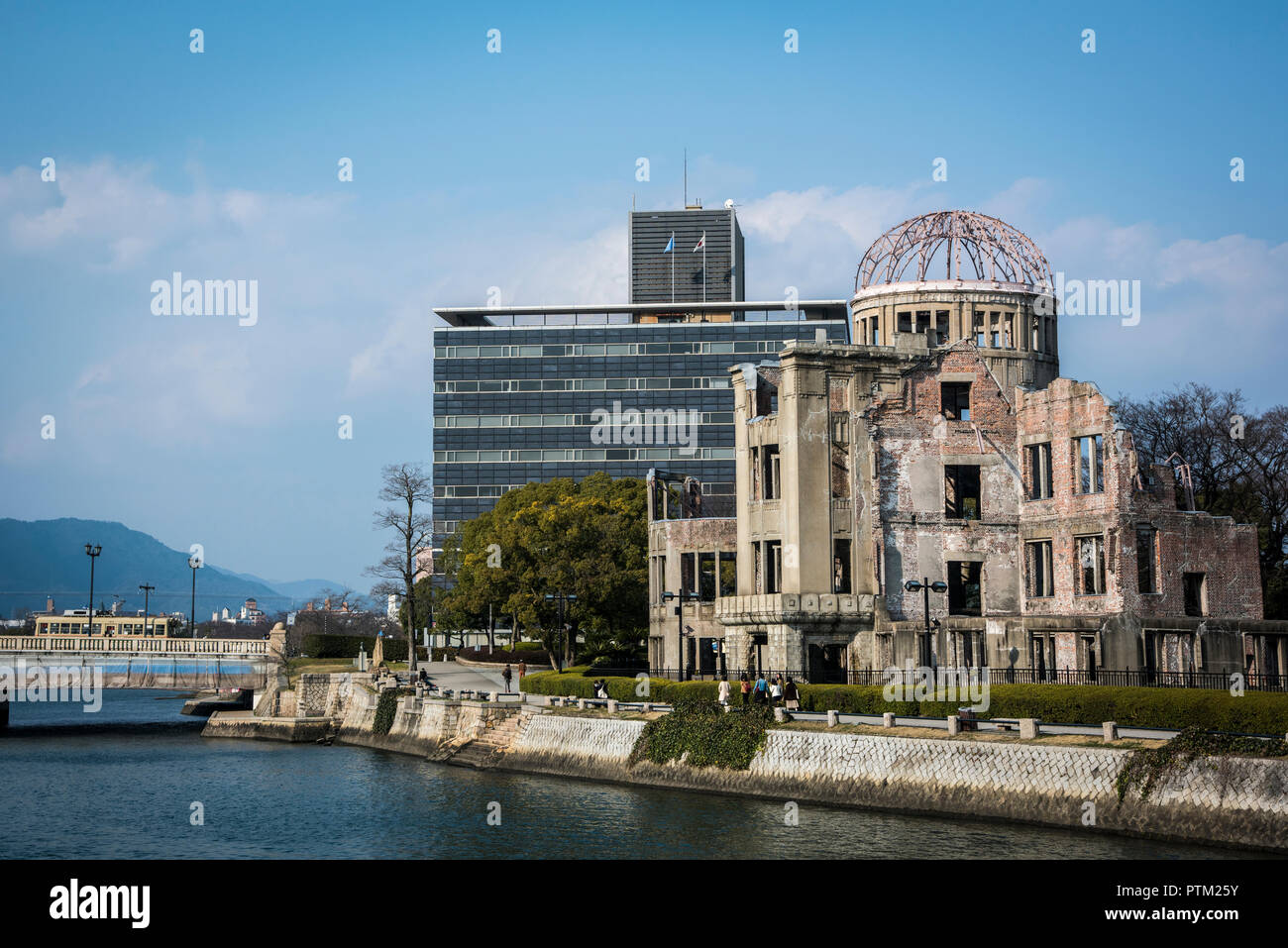 The Atomic Bomb dome which is where the bomb exploded directly above ...