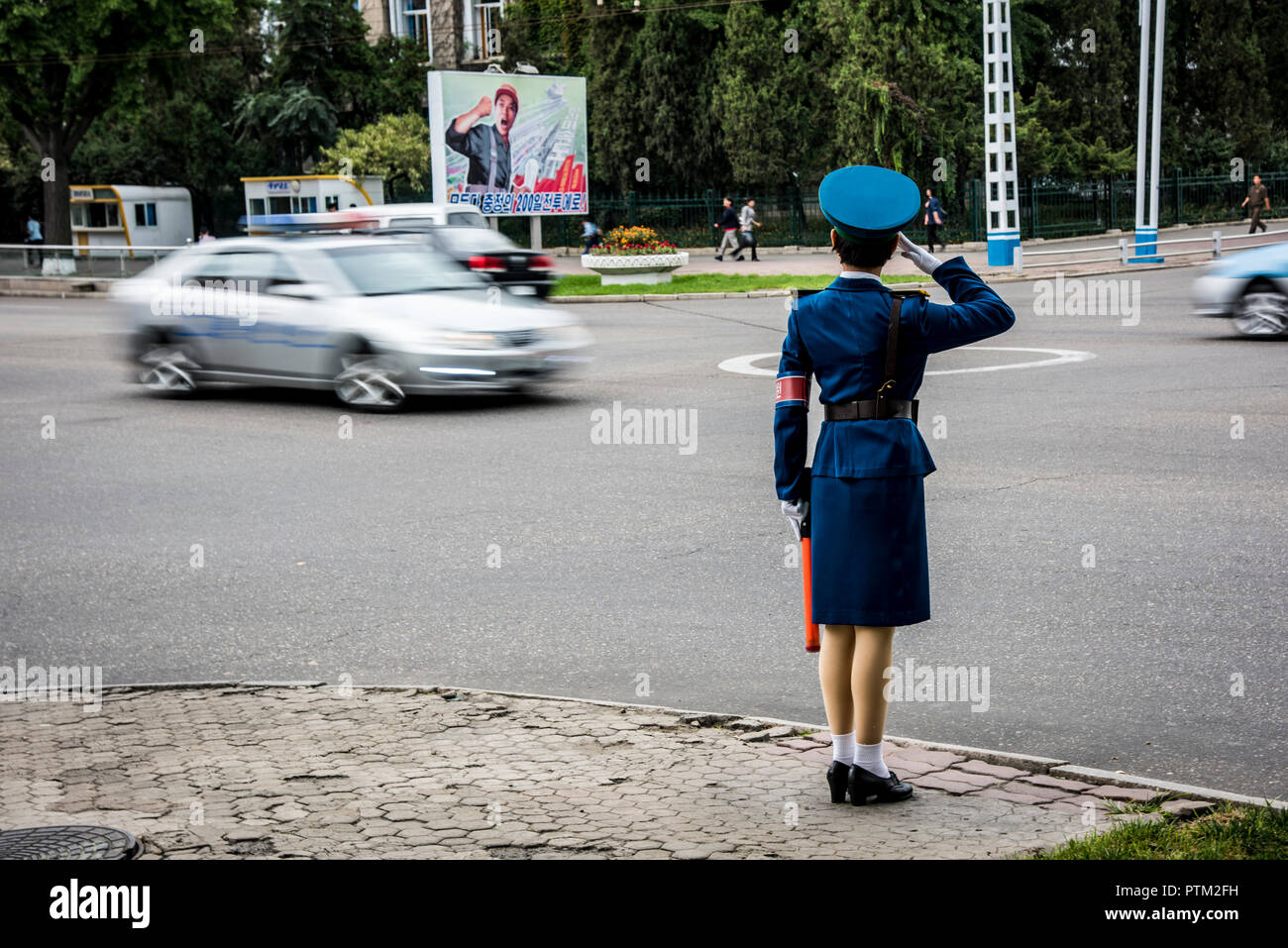 Traffic police in pyongyang hi-res stock photography and images - Alamy