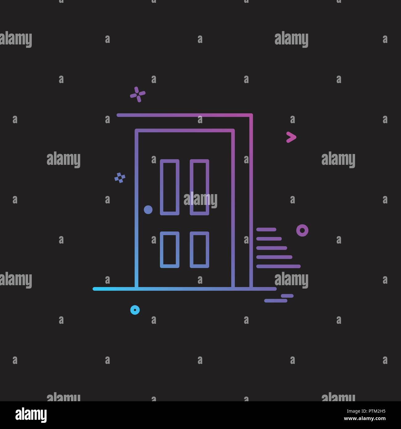 Door icon design vector Stock Vector Image & Art - Alamy