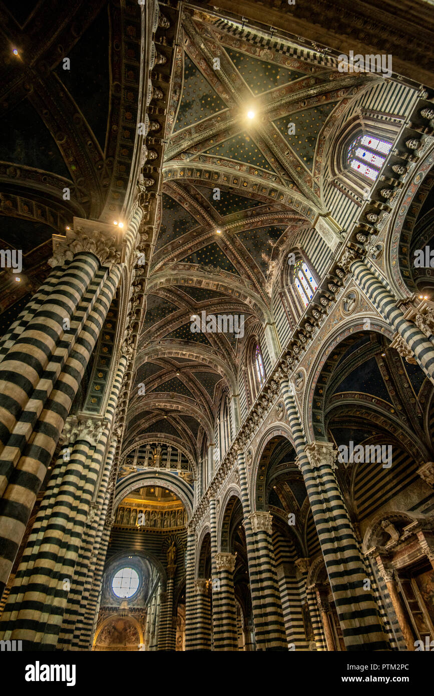 Inside Siena Duomo Stock Photo - Alamy