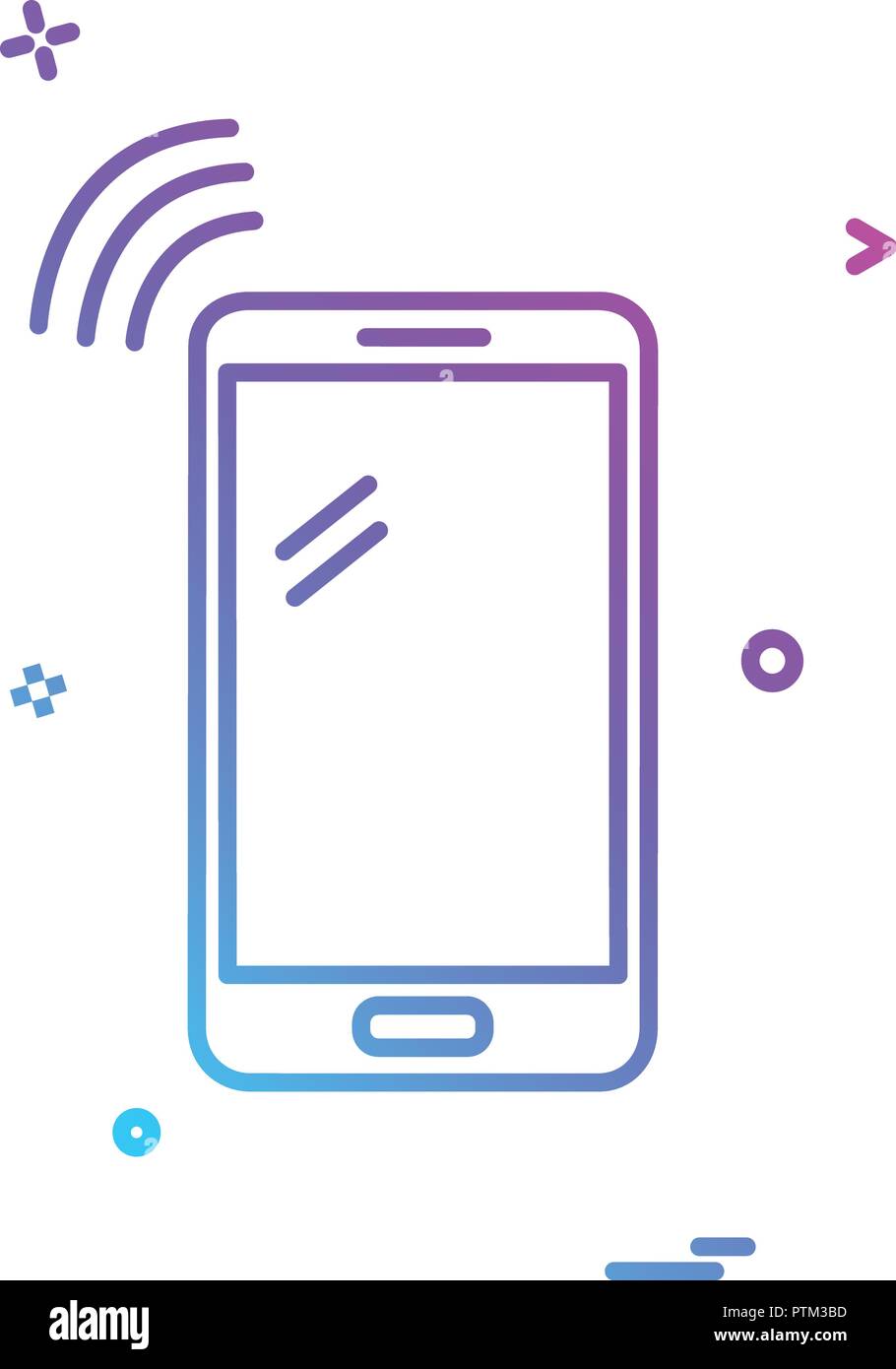 Mobile icon design vector Stock Vector Image & Art - Alamy