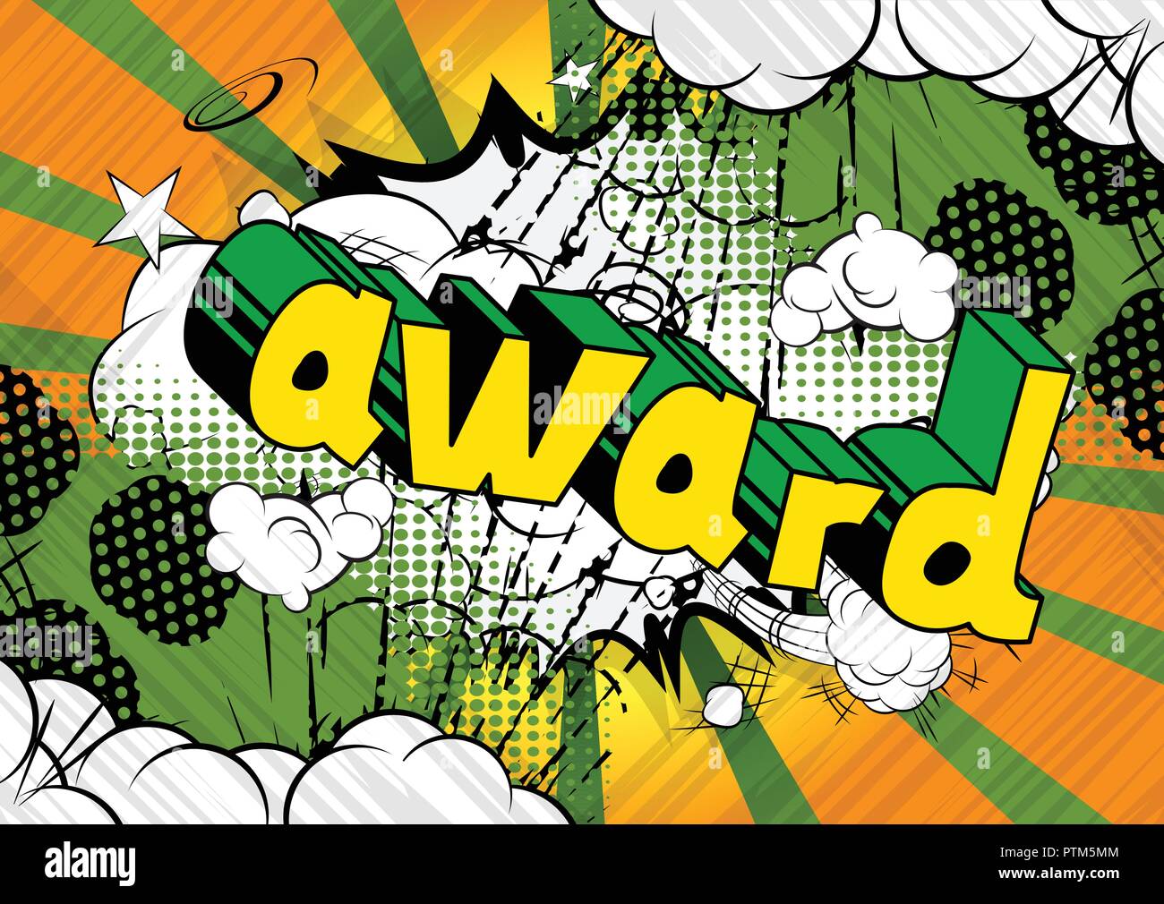 Award - Vector illustrated comic book style phrase Stock Vector Image ...