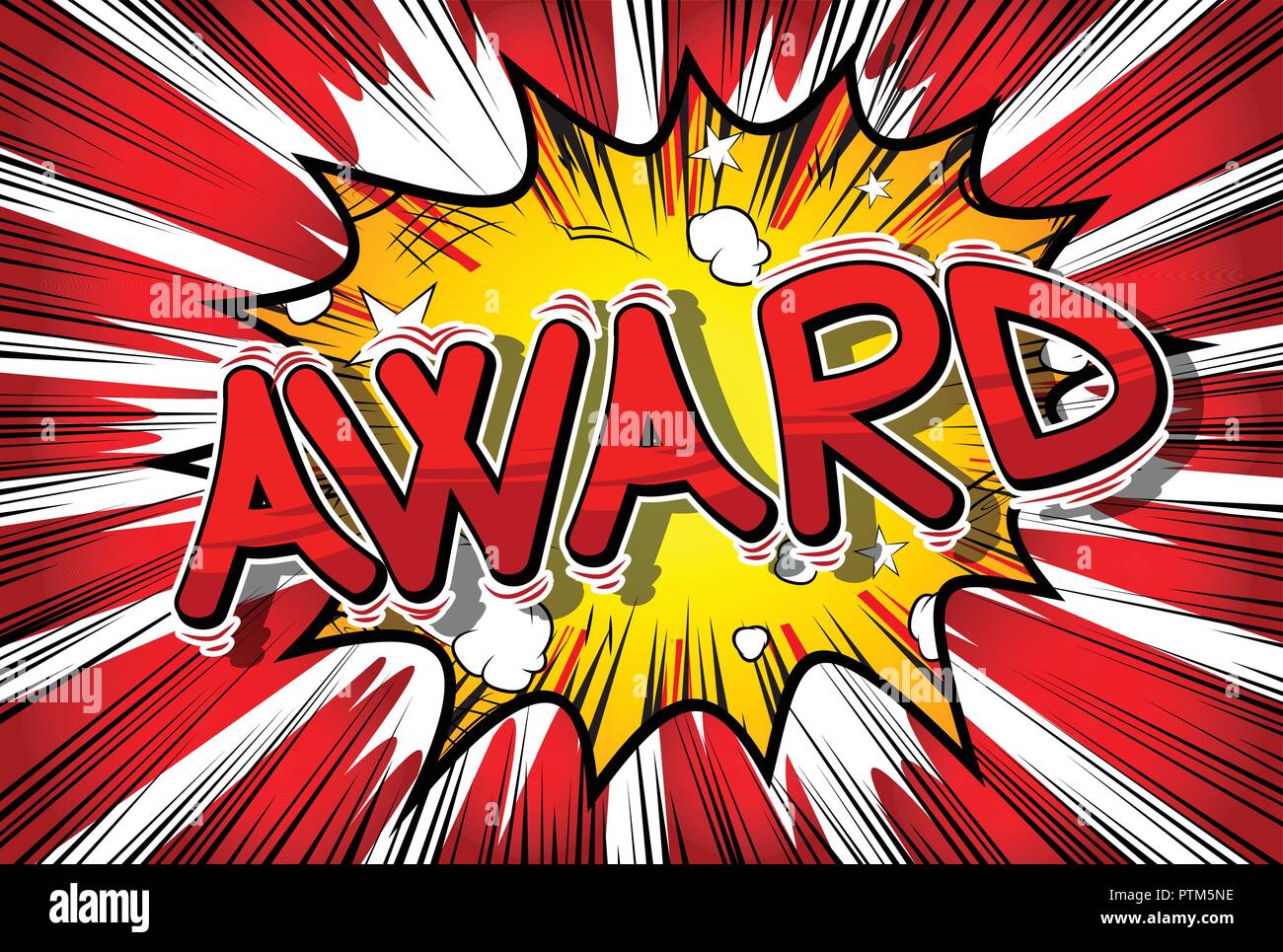 Award - Vector illustrated comic book style phrase Stock Vector Image ...