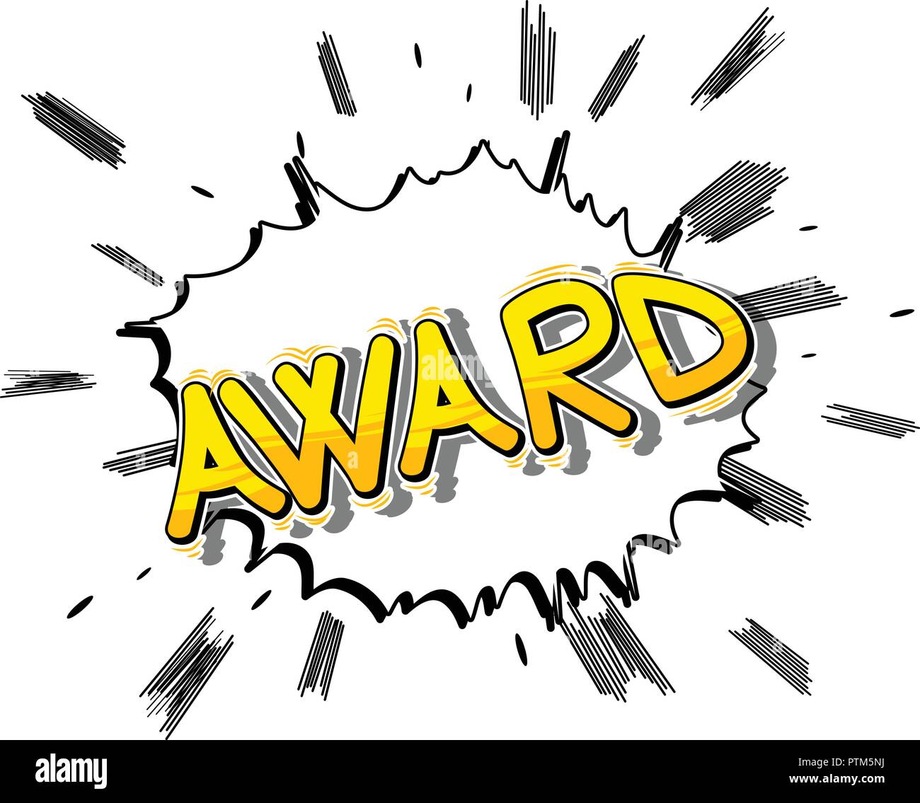 Award - Vector illustrated comic book style phrase Stock Vector Image ...