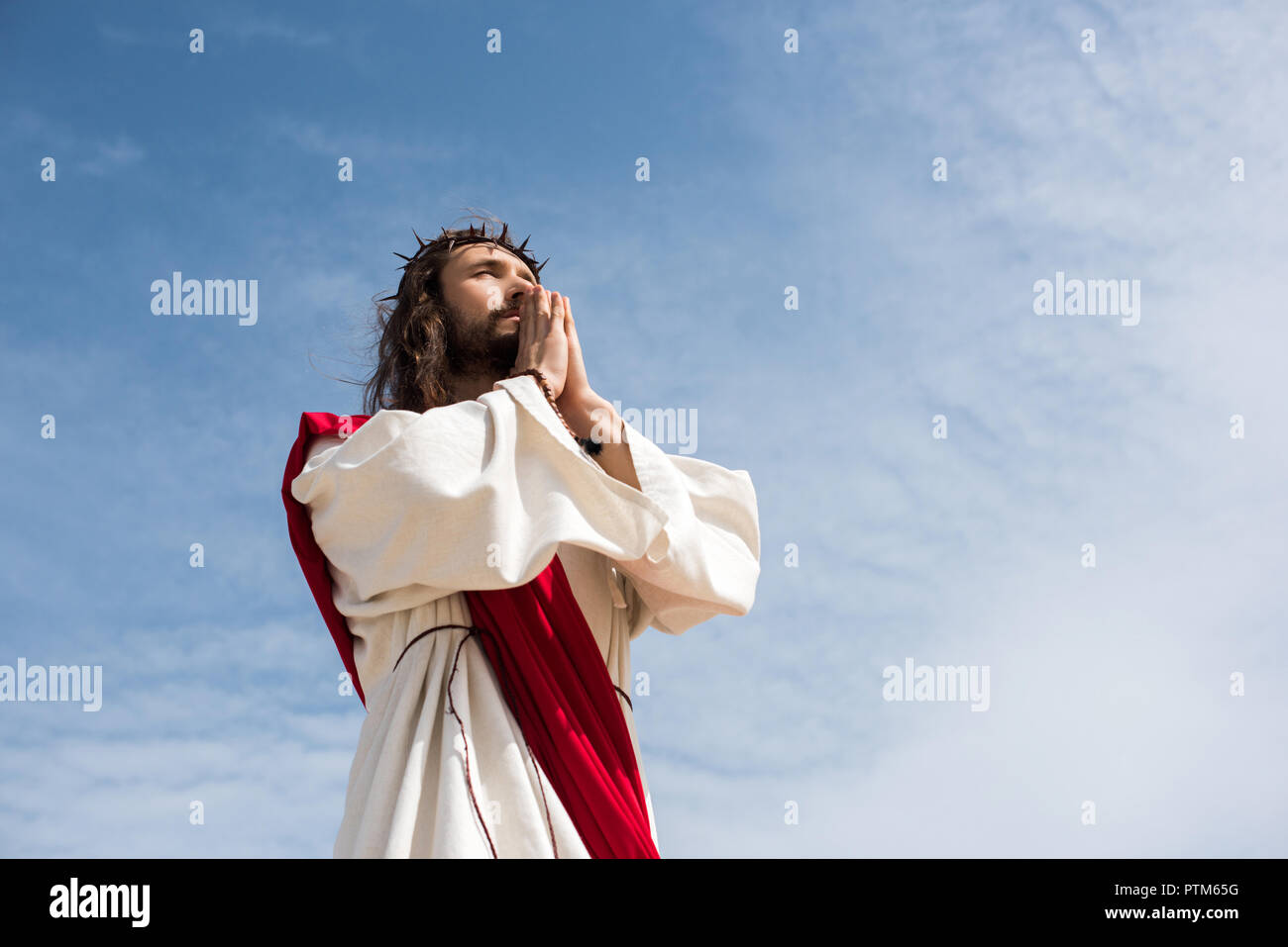Jesus praying hi-res stock photography and images - Alamy