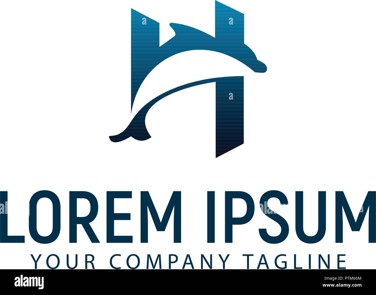 Dolphin logo design concept template Stock Vector Image & Art - Alamy