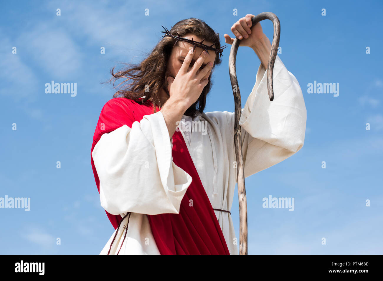 Person touching forehead hi-res stock photography and images - Alamy