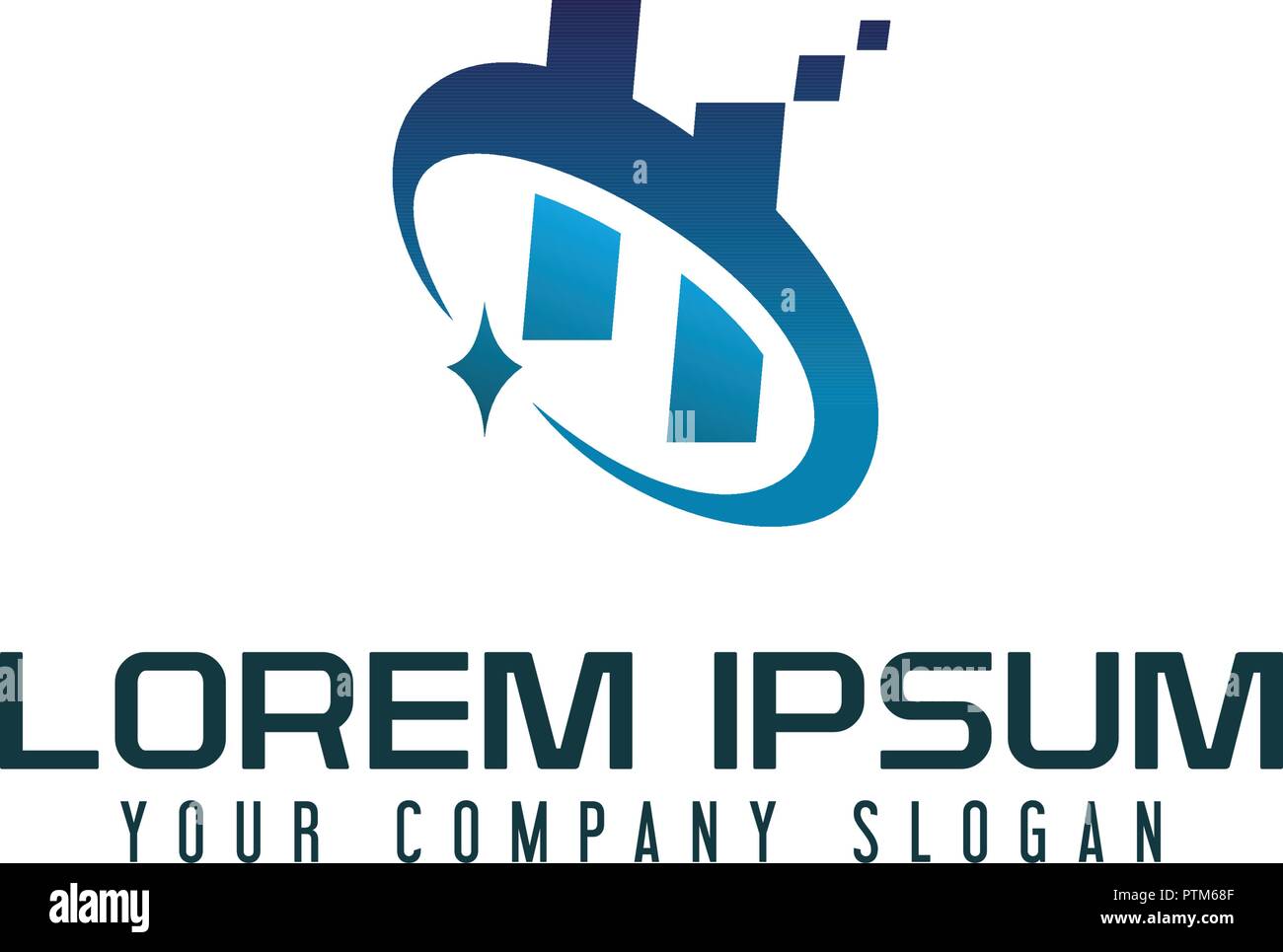 H technology logo Stock Vector Images - Alamy