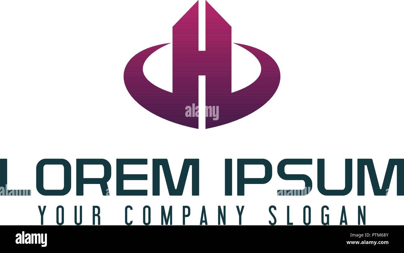 Letter H construction logo design concept template Stock Vector Image & Art - Alamy