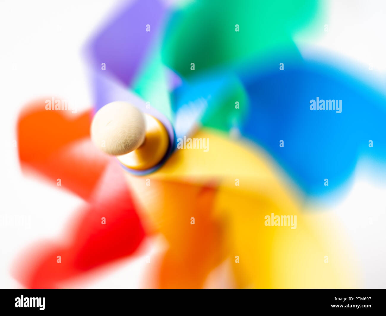 Blurred abstract colorful spinning motion background. Close-up colorful ...