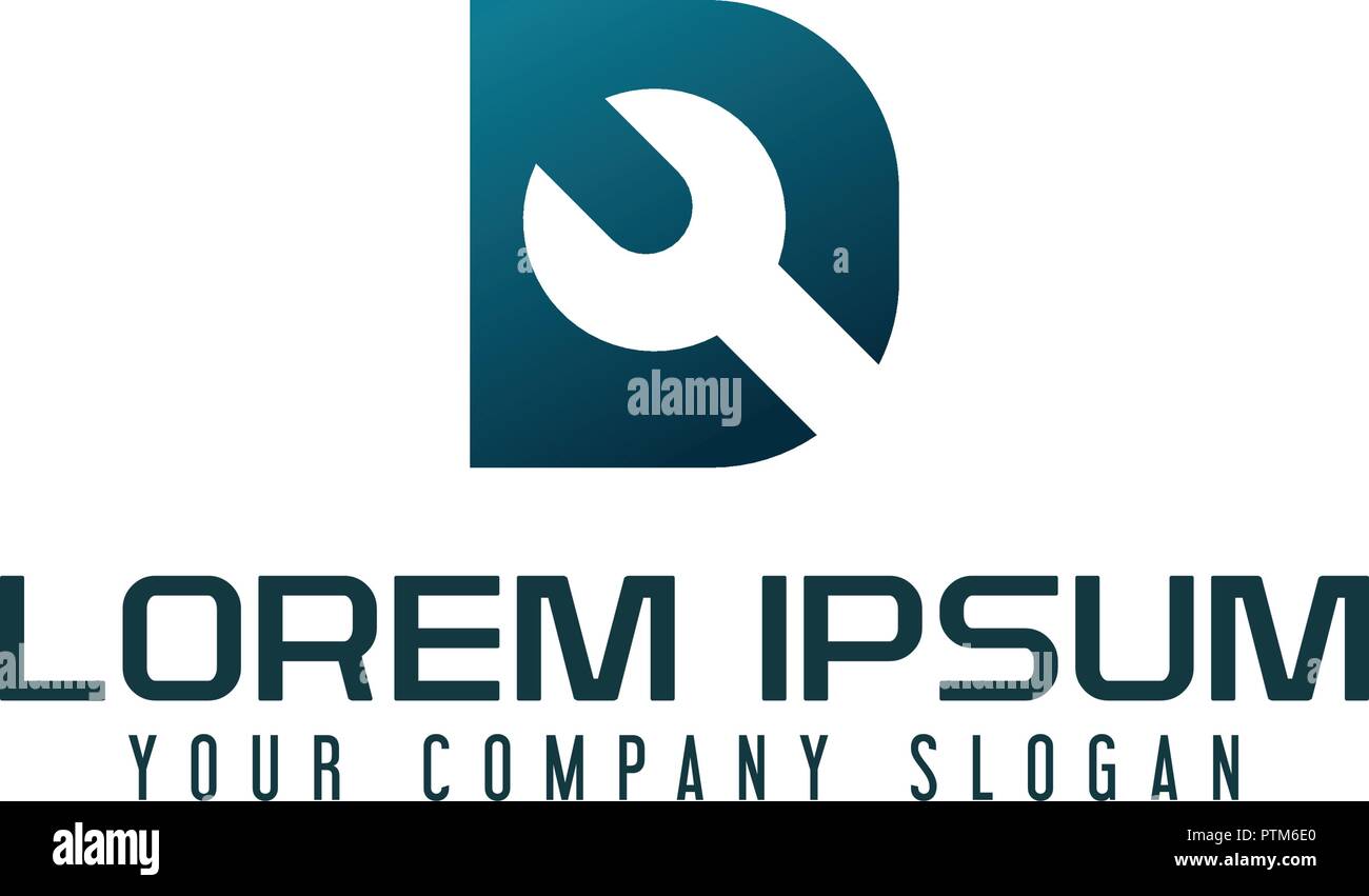 Letter B with wrench logo design concept template Stock Vector Image ...