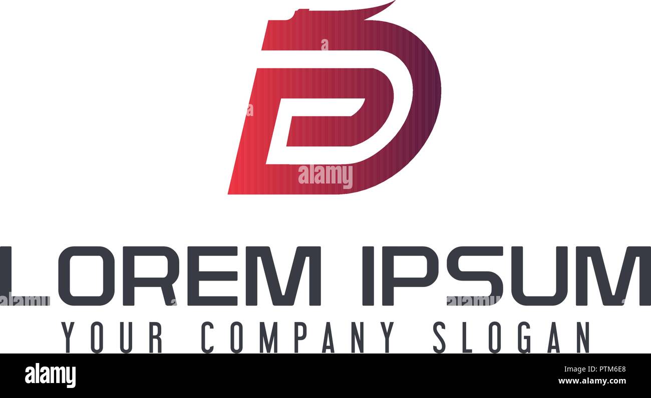 Letter D dragon logo design concept template Stock Vector Image & Art ...