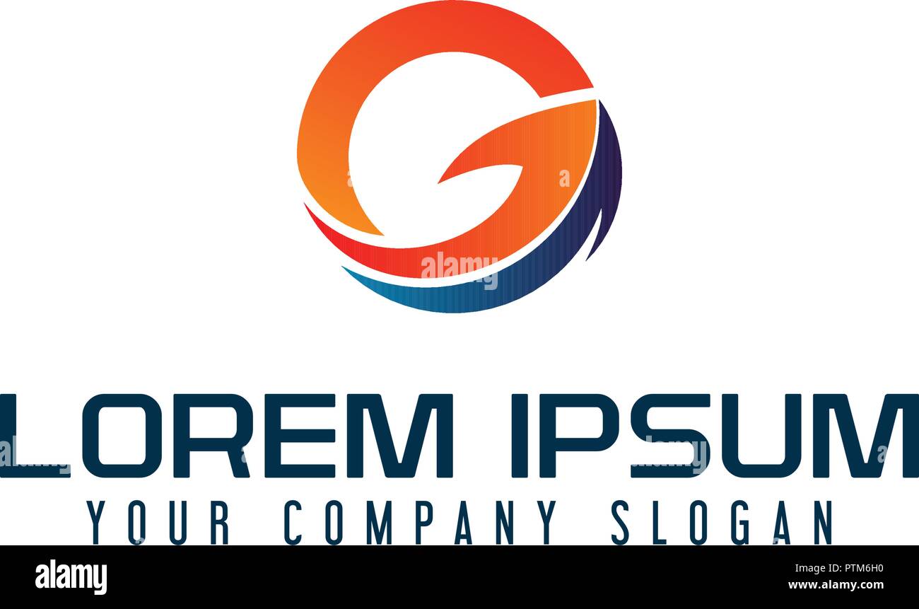 Letter G arrow logo design concept template Stock Vector Image & Art ...