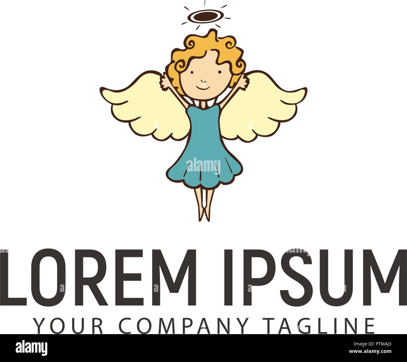 Angel logo hi-res stock photography and images - Alamy