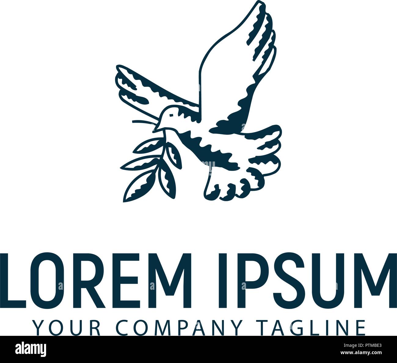 dove logo. peace design concept template Stock Vector Image & Art - Alamy