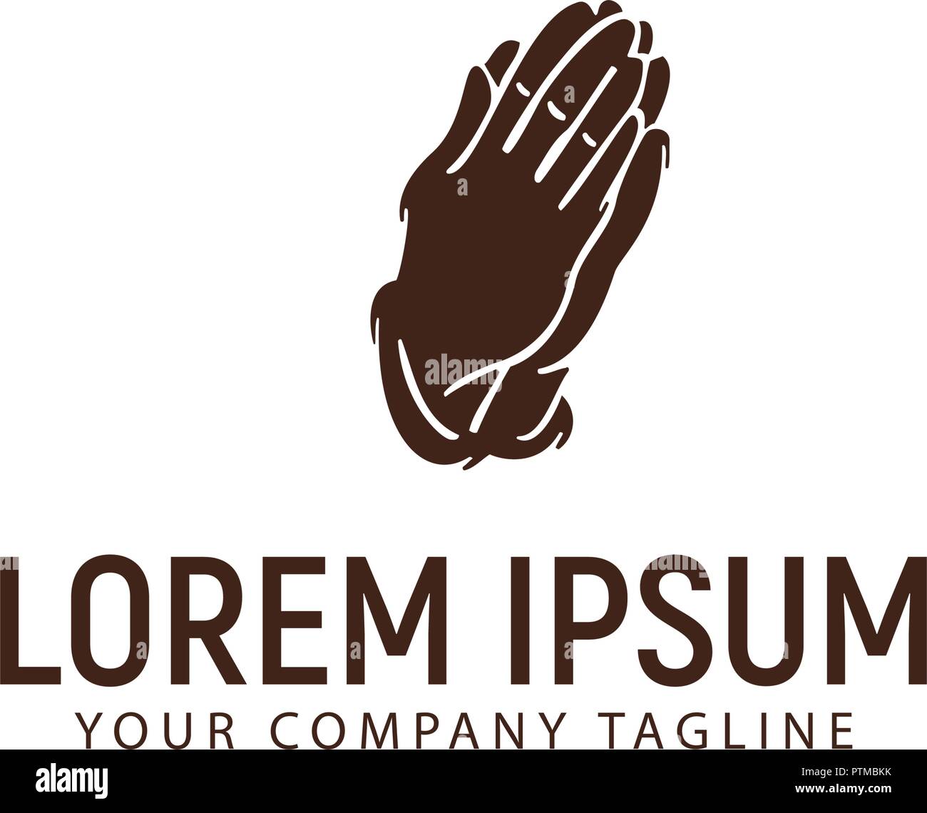 hands pray logo design concept template Stock Vector Image & Art - Alamy